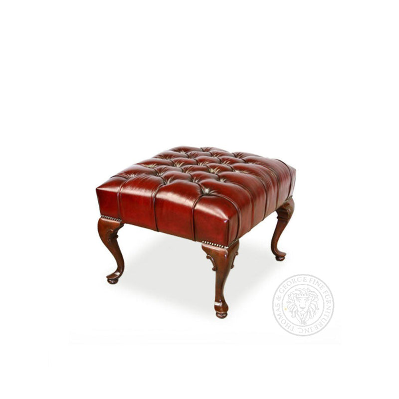 Queen Anne Tufted Ottoman | Center Table – ©Thomas & George Fine ...
