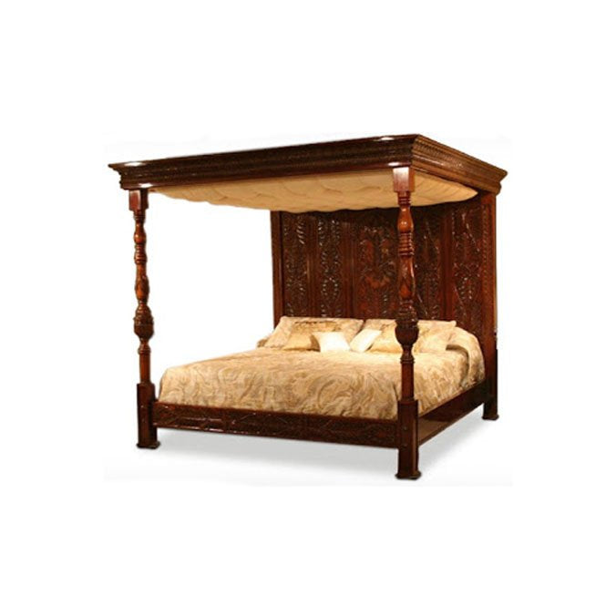 Architectural Grand Tudor Poster Canopy Bed QS – ©Thomas & George Fine ...